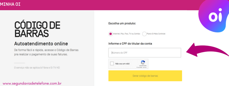 2ª Via Oi 2023 - Emitindo a Segunda Via da Fatura Atualizada
