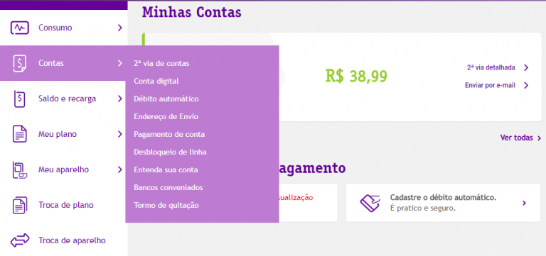 Fatura Vivo 2024 - imprimir 2ª Via Conta atualizada